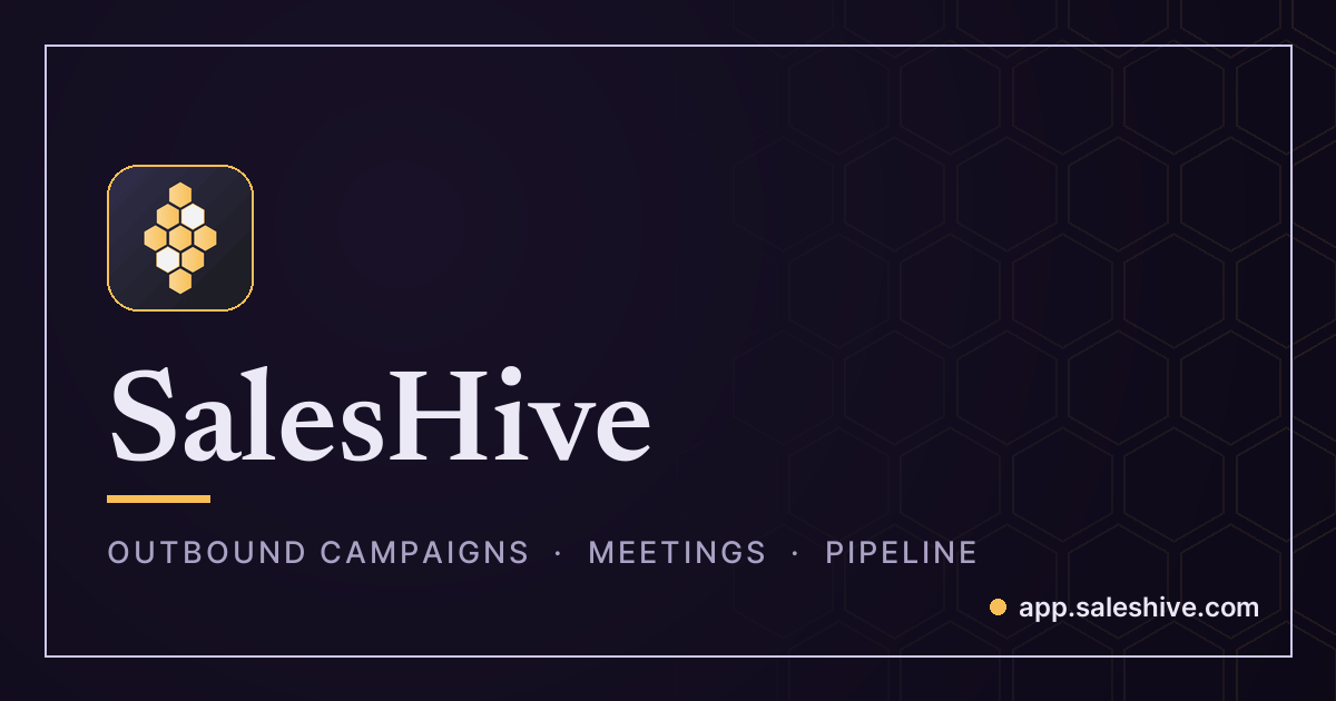 Dashboard | SalesHive Help Center